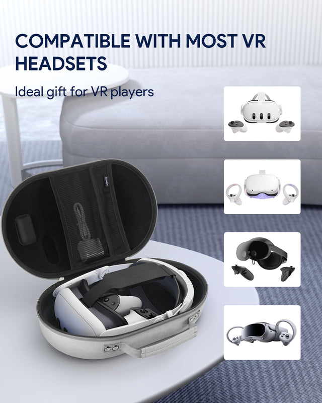 Aubika Hard Carrying Case for Oculus Quest 3/Quest 2/Quest Pro/PICO 4 ...